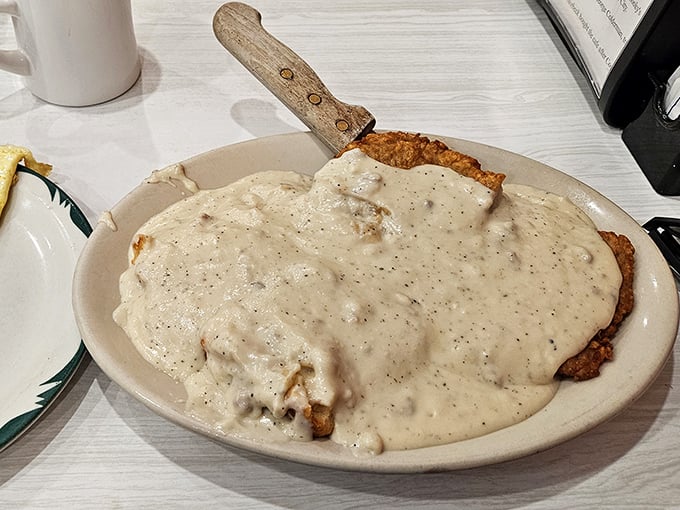 Country-fried perfection swimming in peppery gravy&mdash;this breakfast special could convert even the most dedicated health food enthusiast.