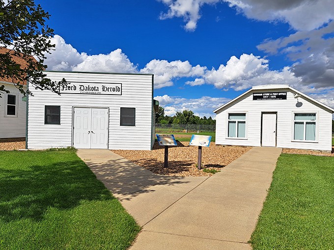 Step back in time at Prairie Outpost Park, where these historic buildings tell stories without Netflix subscriptions or monthly fees.