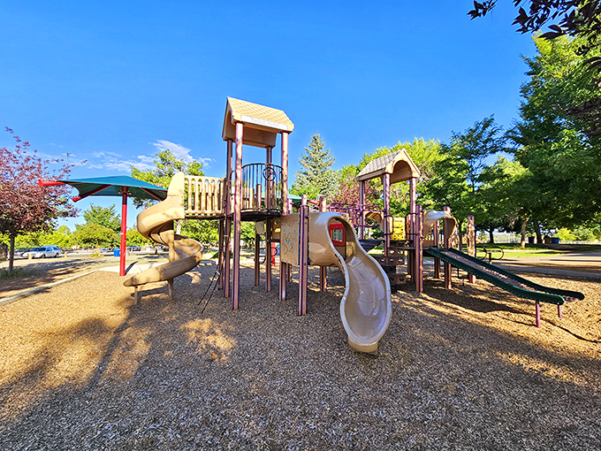 Ragle Park's playground isn't just for kids&mdash;it's where childhood memories are manufactured daily under that impossibly blue New Mexico sky.
