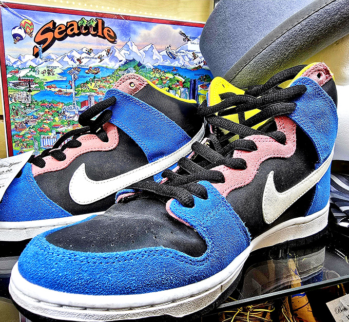 Sneakerheads take note: these colorful Nikes aren't just shoes—they're conversation pieces waiting for their next adventure.