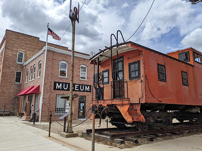 Not just any caboose can park outside a museum. Helper's railroad heritage sits proudly on display, no admission required for this outdoor exhibit.