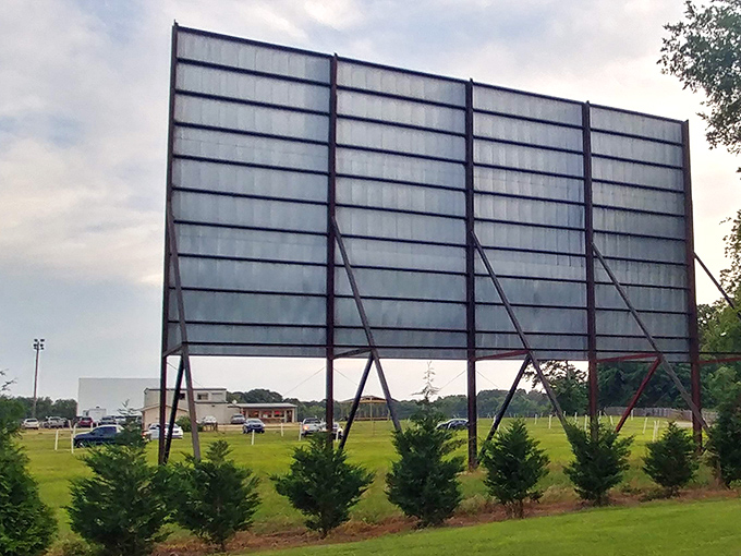 Behind the scenes: the reverse view of movie magic. This unassuming structure has witnessed countless first dates, family outings, and blockbusters.