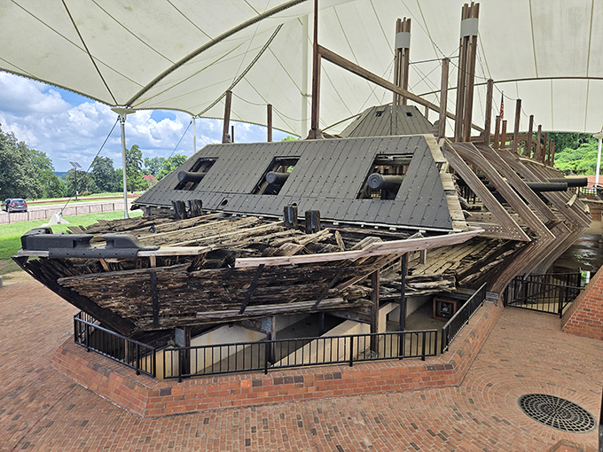 When they pulled this ironclad gunboat from the river, they pulled up a piece of living history.