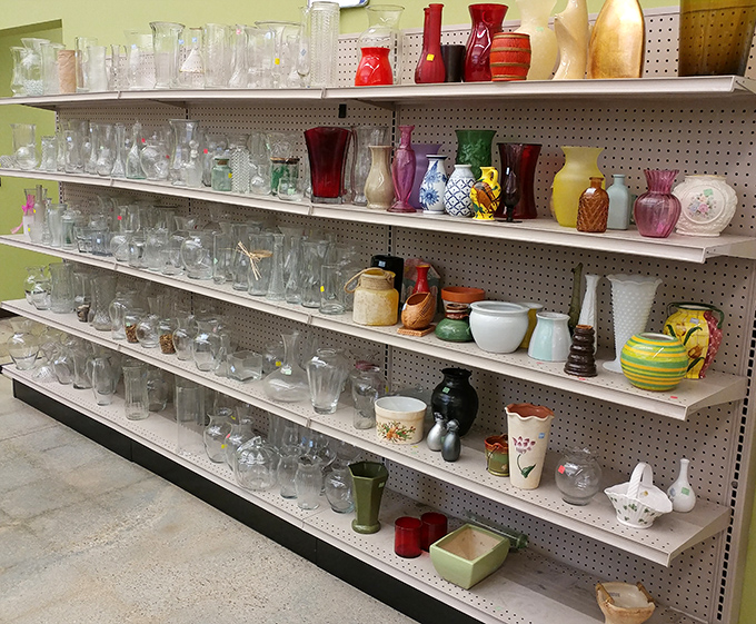 Vase heaven! From mid-century modern to "what era was THAT from?", this collection could turn anyone into an impromptu flower arranger.