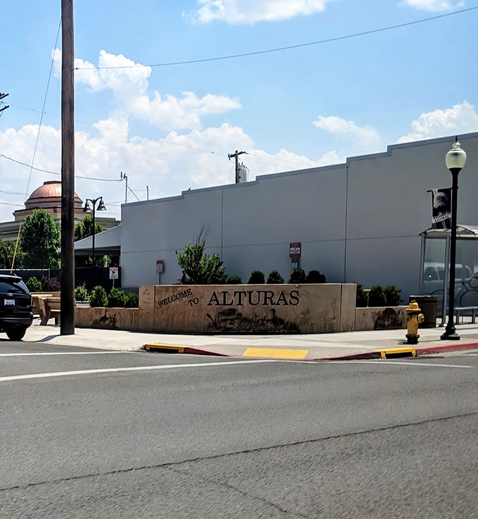 Welcome to Alturas &ndash; where the sign is modest but the hospitality is anything but. Small town, big heart.