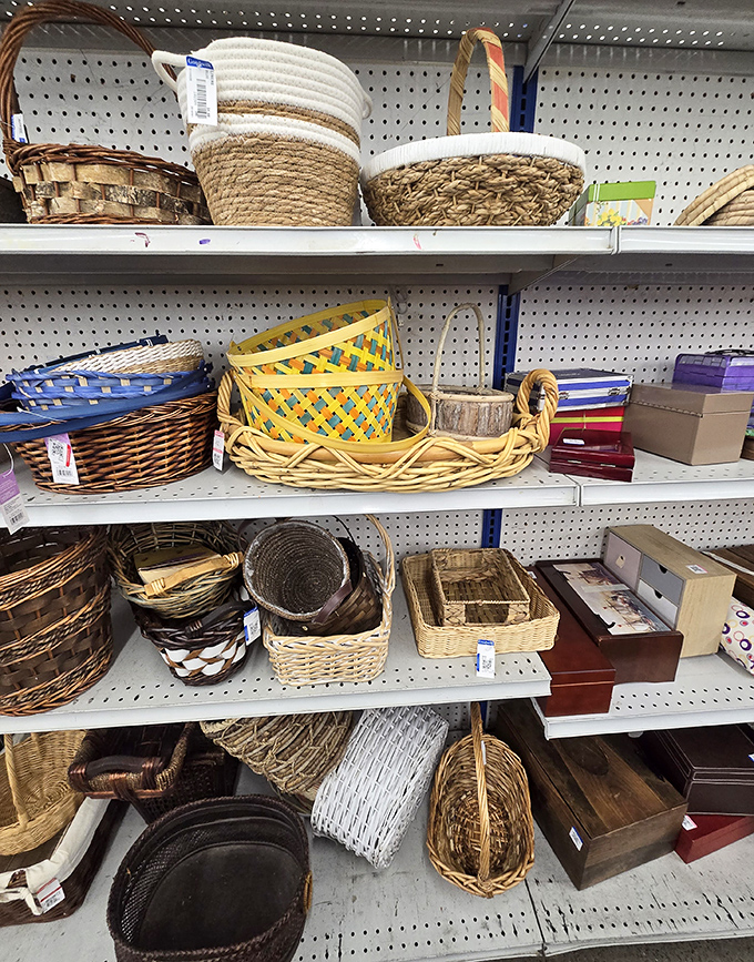 Basket case? More like basket heaven! These woven wonders await new lives as planters, storage solutions, or picnic companions.