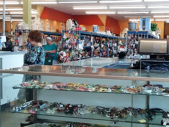 Behind the jewelry counter, treasures sparkle under fluorescent lights, each piece carrying stories its previous owner would probably rather not share.