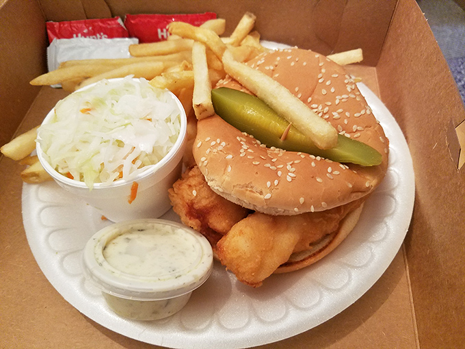 Classic meal served in a box! Perfectly fried and ready for a quick and satisfying bite at the drive-in.
