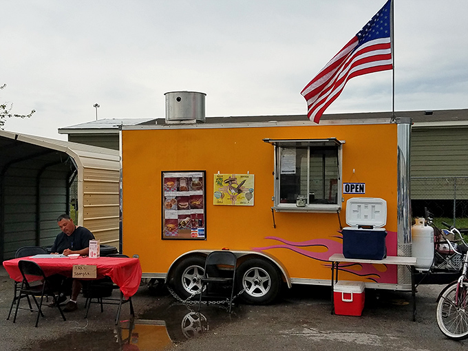 The food truck scene adds flavor to the treasure hunting experience. Nothing fuels serious shopping like a quick bite between bargains.