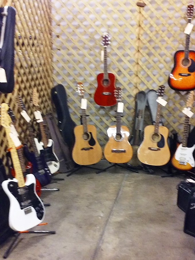 The acoustic corner where musicians find their next six-string soulmate. These guitars aren't just instruments; they're dreams waiting to be strummed.