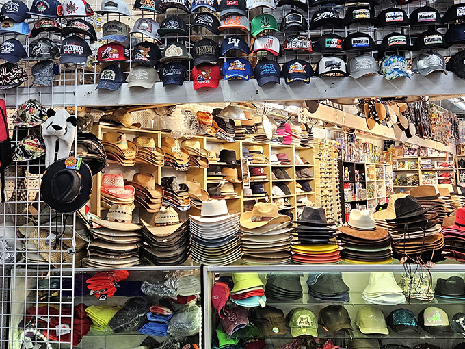 Hat nirvana for every head shape and personality type. From cowboy cool to baseball casual, your cranium's perfect match is somewhere in this magnificent collection.