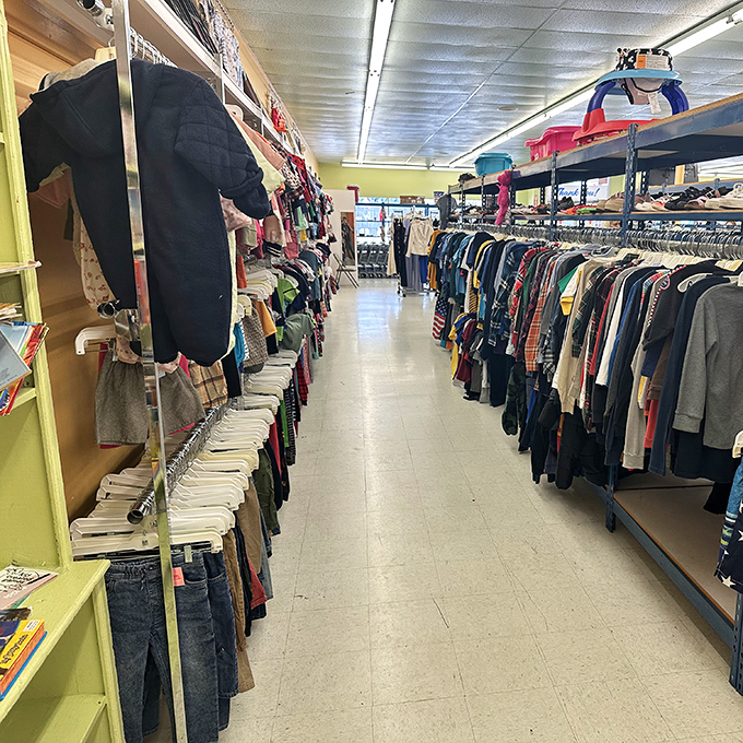 The men's department rivals any department store, minus the overzealous cologne-wielding salespeople and eye-watering price tags.