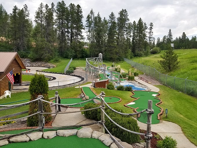 Mini-golf with mountain views&mdash;the only place where missing that hole-in-one still comes with spectacular scenery as consolation.