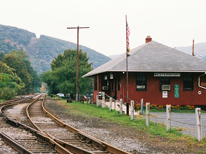 The old passenger station stands as a picturesque reminder of when rail was king and Westernport served as a vital transportation link.