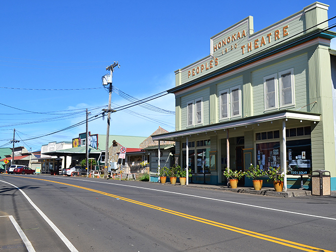 The Honoka'a People's Theatre&mdash;cultural heart of the town since 1930. Where else can you catch a film in a venue that's practically a time machine?