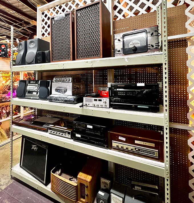 Remember when stereos were furniture and speakers were works of art? This collection of vintage electronics certainly does.