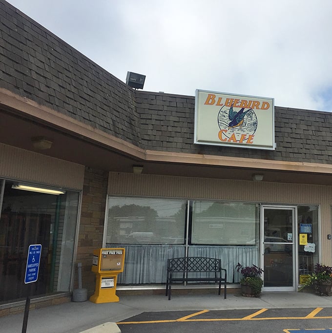 The Bluebird Cafe's charming sign promises breakfast that will make your spirits soar &ndash; and they deliver.