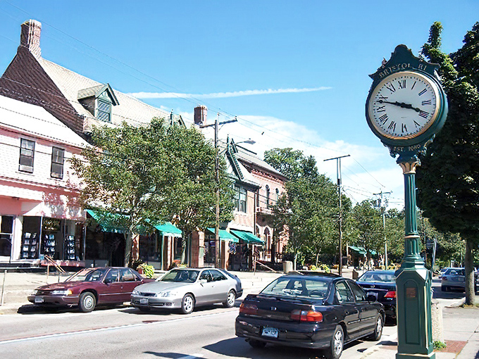 Bristol's downtown clock tower keeps time in a town where history and modern life shake hands on every corner.