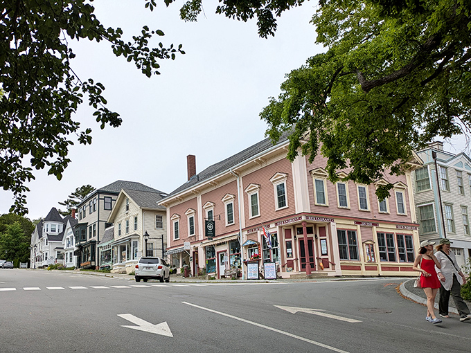 Castine's historic buildings line streets where housing costs remain surprisingly reasonable for a picture-perfect coastal village.
