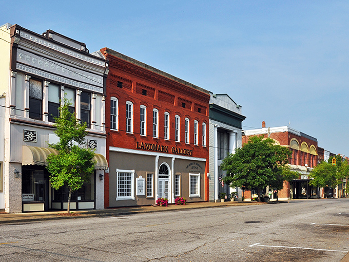 Enjoy the historic charm of Demopolis, Alabama, where the beautiful Landmark Gallery serves as a centerpiece for this welcoming town.