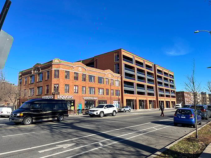 Urban corner spot where sandwich dreams materialize. The street view belies the flavor explosion waiting inside.