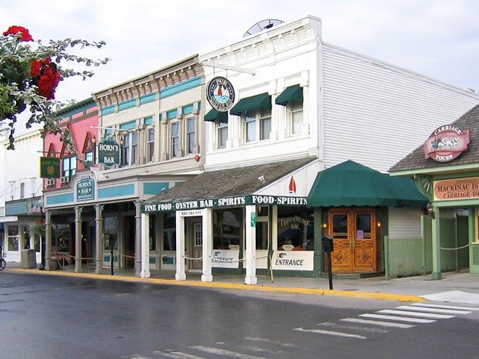 The absence of cars on Mackinac Island means the clip-clop of hooves provides the soundtrack to your leisurely exploration.