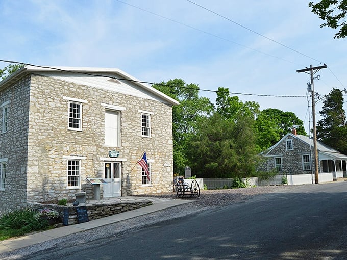 German craftsmanship carved in limestone: Where Old World skills met New World determination perfectly.