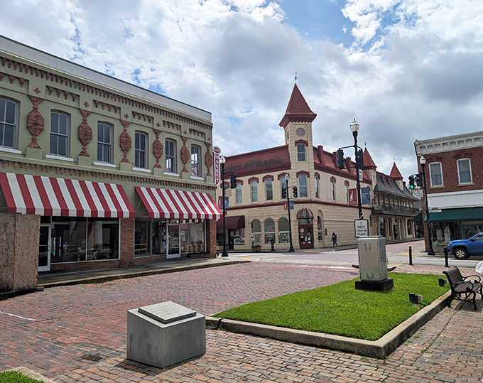 Newberry's downtown square - where historic buildings frame public spaces designed for lingering conversations and unexpected encounters.