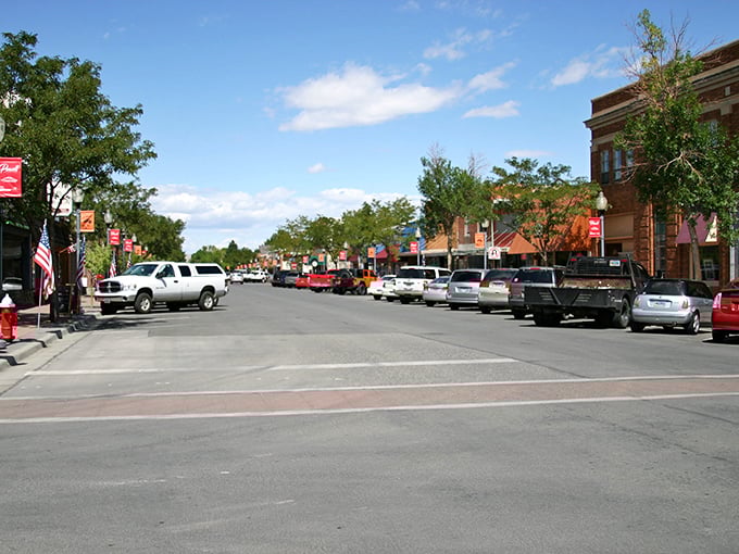Powell's wide main street showcases its agricultural roots &ndash; where farmers and professors create a uniquely vibrant community.