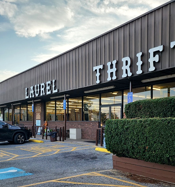 Laurel Thrift's no-nonsense exterior is the poker face that hides the royal flush of bargains inside.