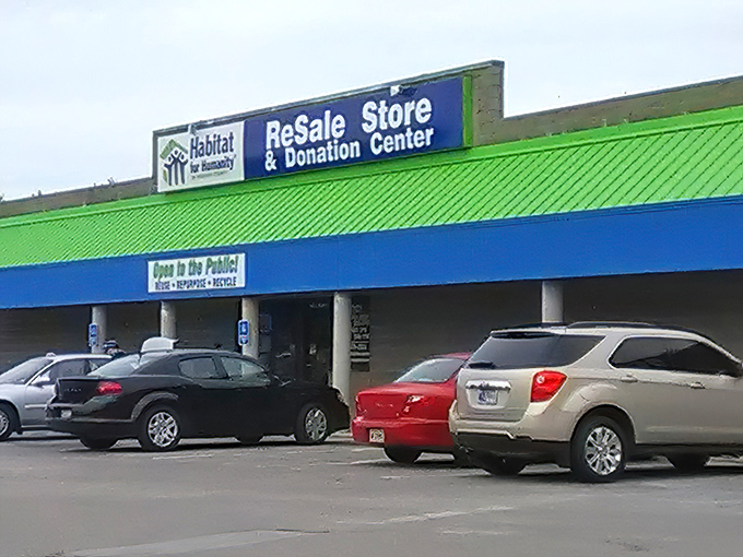 Green roof, blue dreams! Madison County's ReStore proves that one person's donations become another's perfectly priced home transformation.