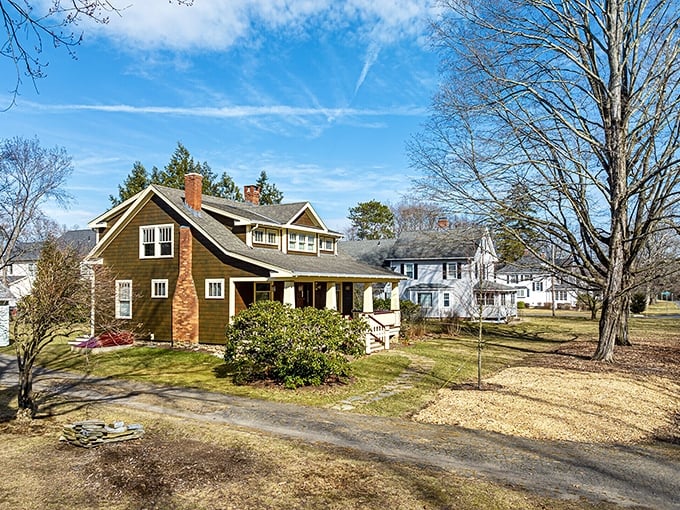 Simsbury's historic homes stand as proud time capsules, their weathered shingles and welcoming porches whispering tales from centuries past.