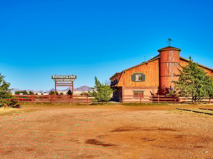 Sonoita Inn: Barn-inspired architecture that says "Western charm" without needing to wear a cowboy hat. Rural elegance at its finest.