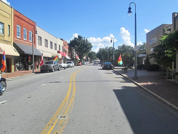 Waynesville's historic Main Street looks like it was designed specifically for postcard photographers and window shoppers.