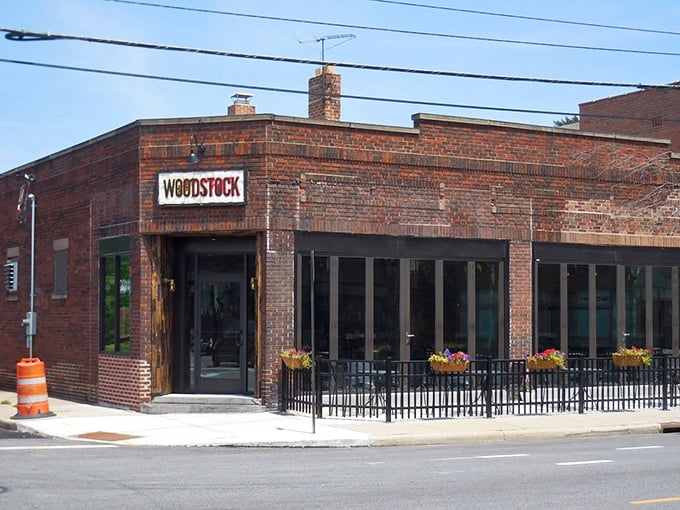 Woodstock's corner brick building has seen a lot, but nothing compares to the parade of happy customers leaving with full bellies.