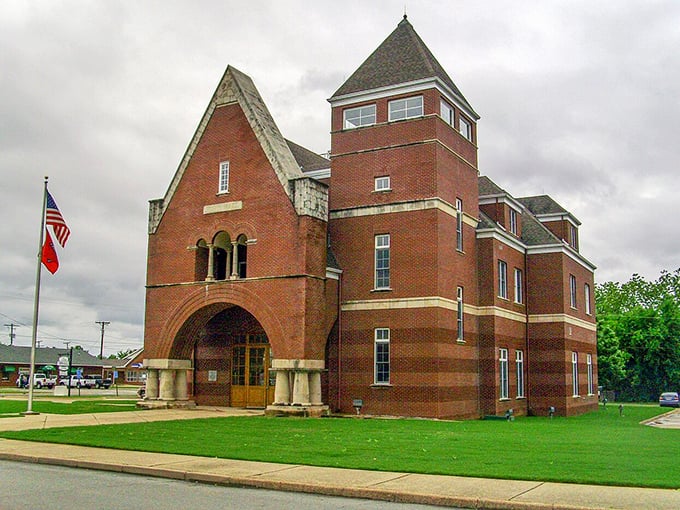 This beautiful brick courthouse stands as a proud reminder that some towns still value their history and architectural heritage.