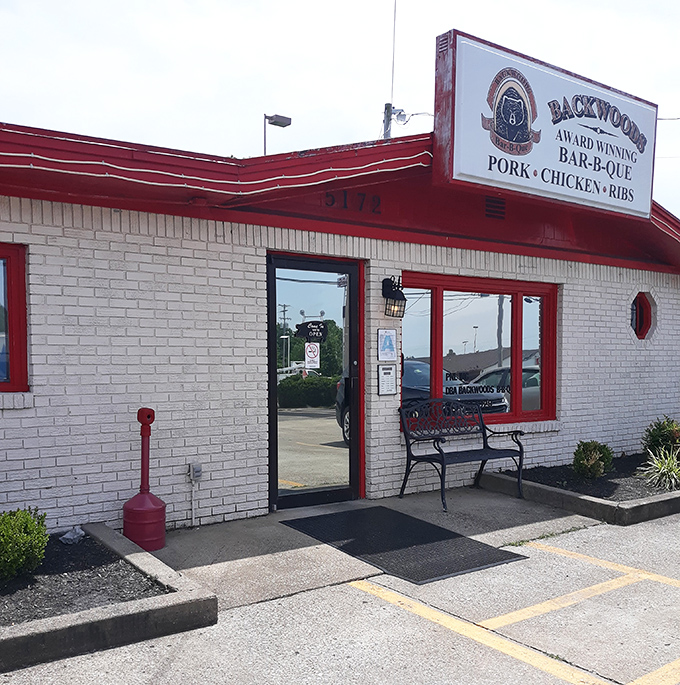 Award-winning BBQ proclaimed right on the sign. No false advertising here&mdash;just meat magic waiting to happen.