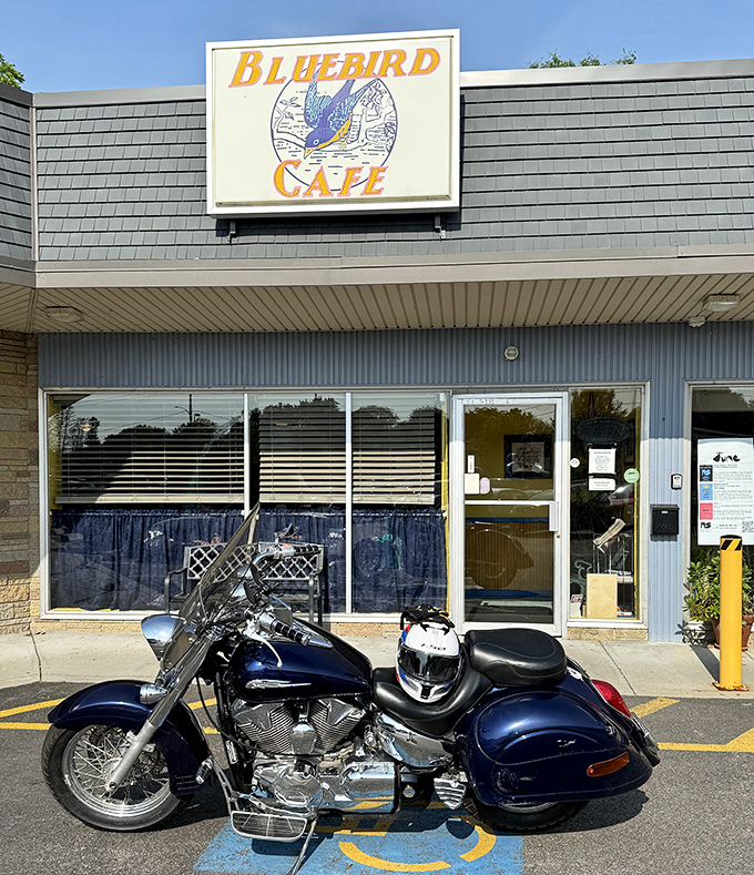Some mornings call for motorcycle rides to diners. The Bluebird Cafe welcomes road warriors and breakfast enthusiasts with equal warmth.