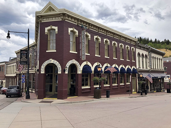 The historic Miller Block building anchors Central City's downtown &ndash; where gold rush wealth created architecture that has stood the test of time.