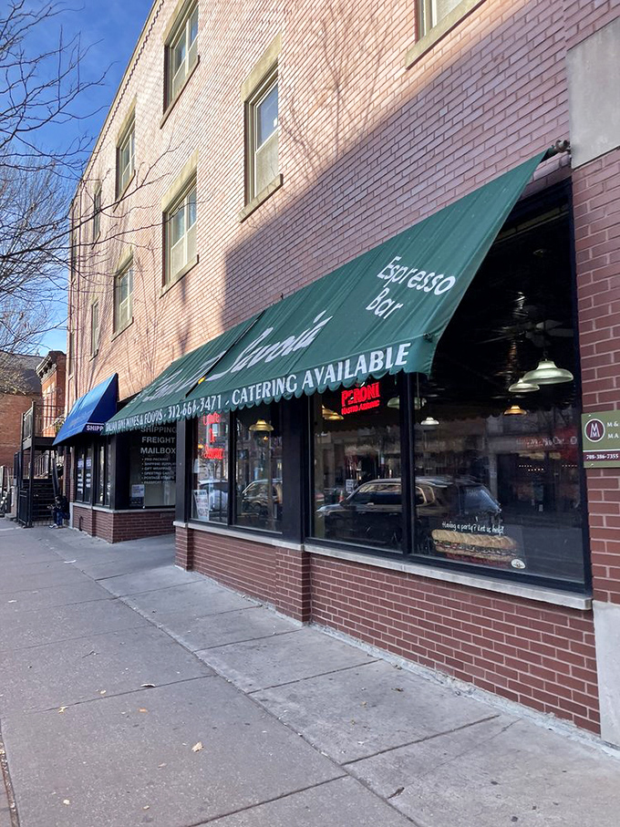 A brick-fronted slice of Italy where "Espresso Bar" promises the perfect finish to your sandwich feast.