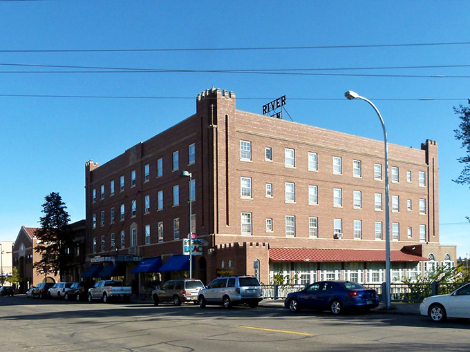 The Victor Lundeen building anchors Fergus Falls' charming streetscape. This is where affordable living meets postcard-perfect downtown vibes.
