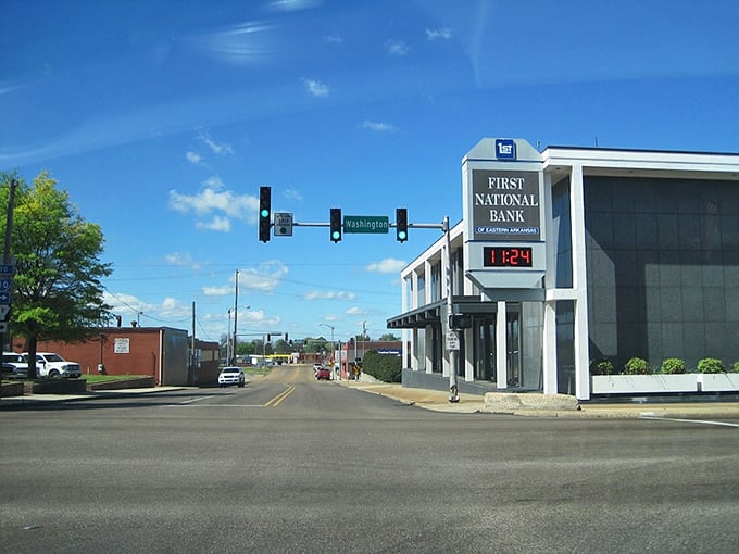 Historic storefronts in Forrest City offer a glimpse into a past where neighbors knew each other's names—a tradition that continues today.