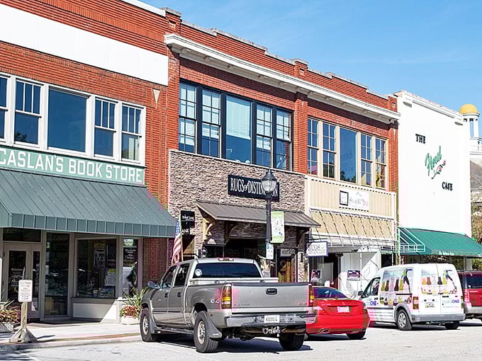 The multi-story buildings of Greenwood's downtown hint at a bustling community where your retirement dollars stretch like morning shadows.