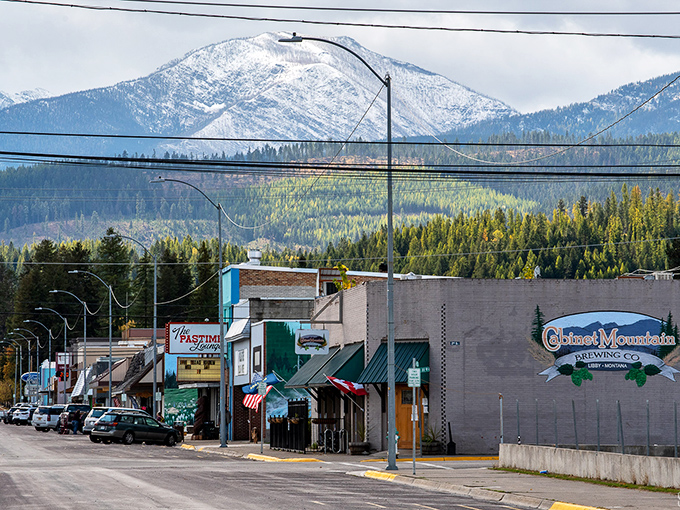 Libby's main street sits cradled by mountains so majestic they make skyscrapers seem like a terrible architectural mistake.