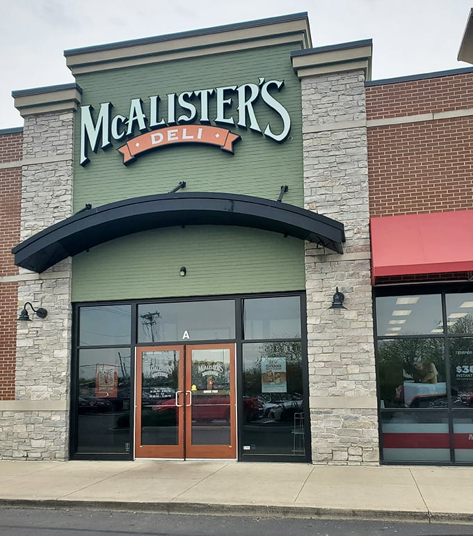 Clean lines and classic styling &ndash; McAlister's exterior hints at the well-crafted sandwiches waiting inside.