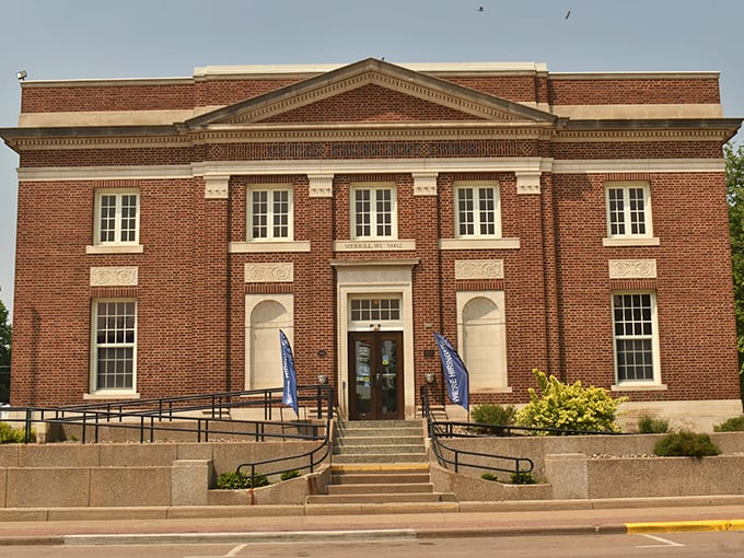 The stately Merrill Post Office building stands as a testament to when public architecture inspired awe.
