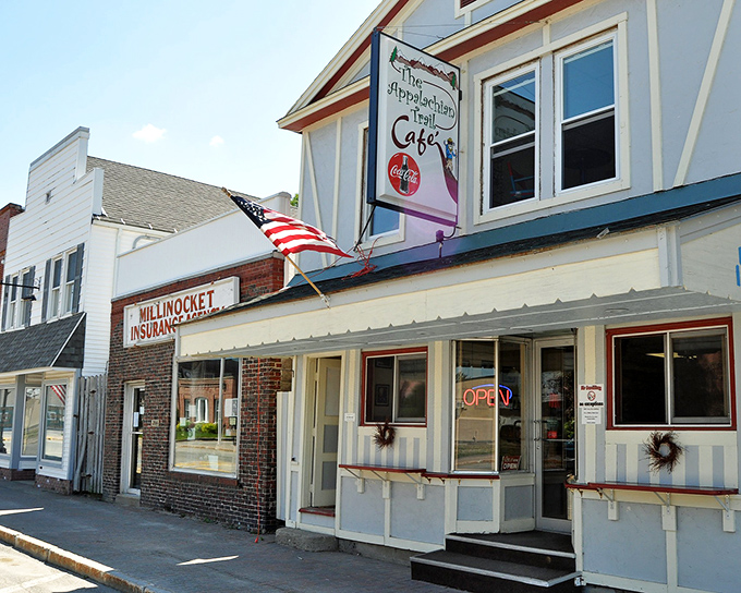 Historic storefronts in Millinocket stand ready for your business. The only thing smaller than the town? The cost of living!