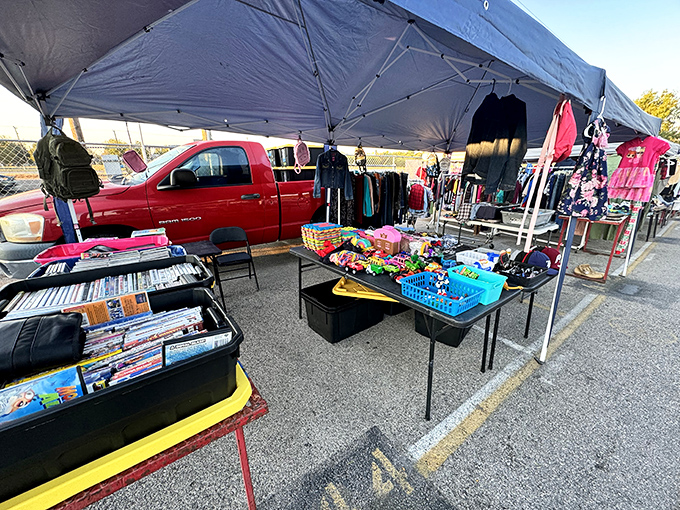 DVDs, toys, and fashion finds! This Mission Market vendor has mastered the art of organized chaos with treasures for every member of the family.