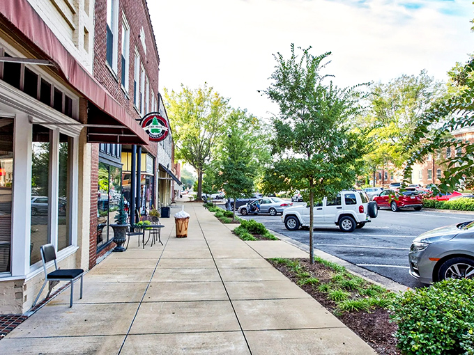 Wide sidewalks and leafy trees make Scottsboro's downtown as inviting as your grandmother's front porch, with coffee shops that remember your order.