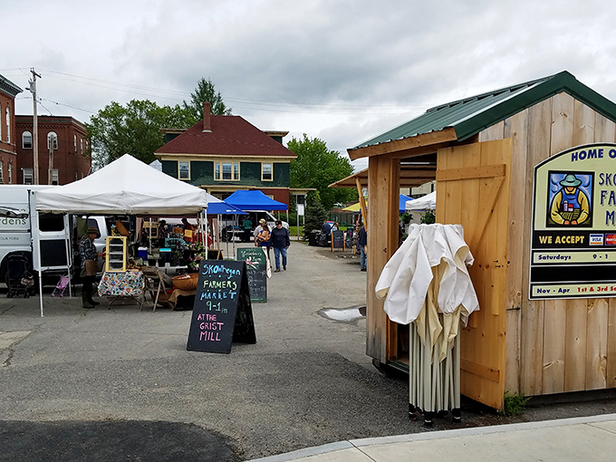 Skowhegan's farmers market brings affordable local bounty to residents, proving good food doesn't have to come with a hefty price tag.